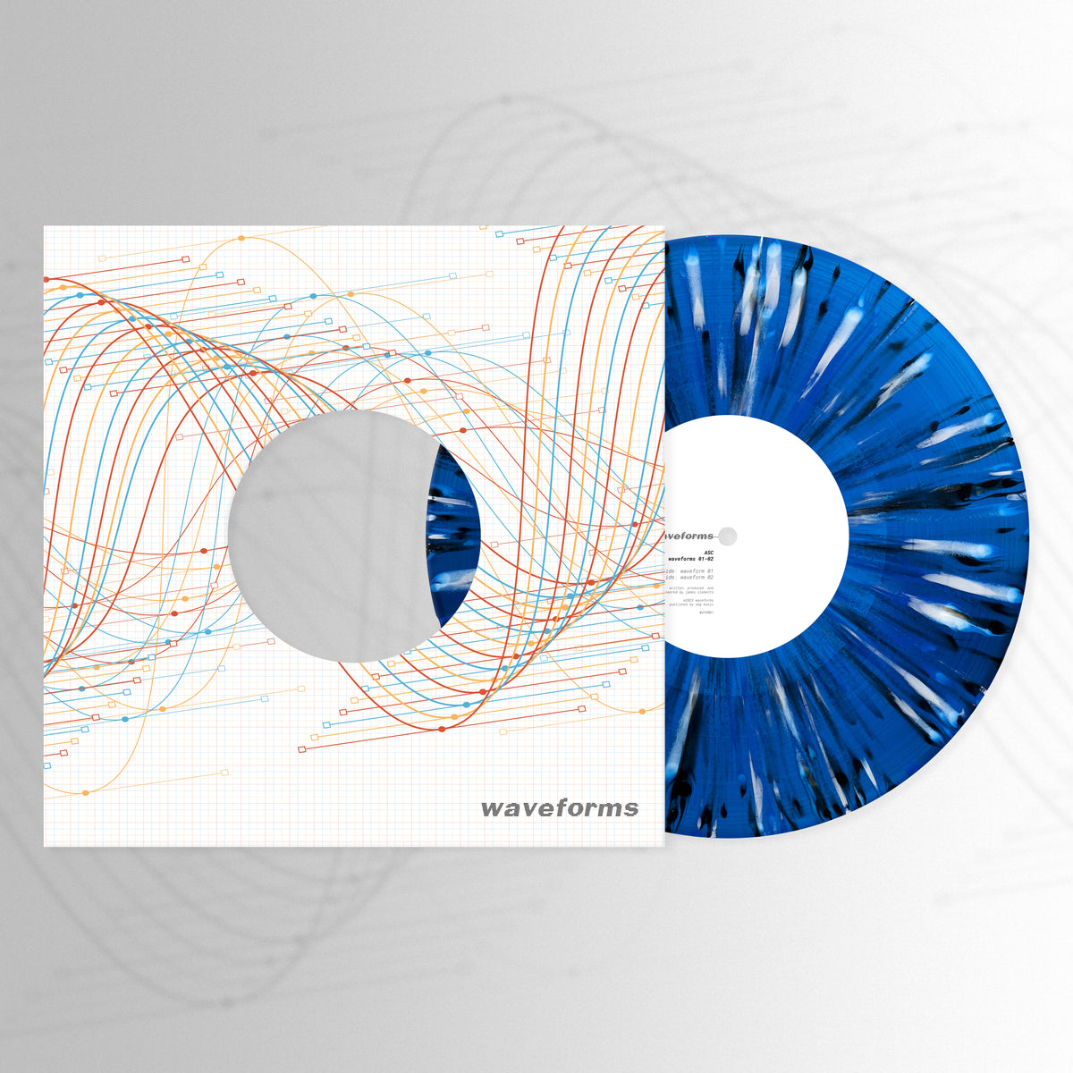 ASC 'WAVEFORMS 01-02' 10" (BLUE SPLATTER) – Planet Wax